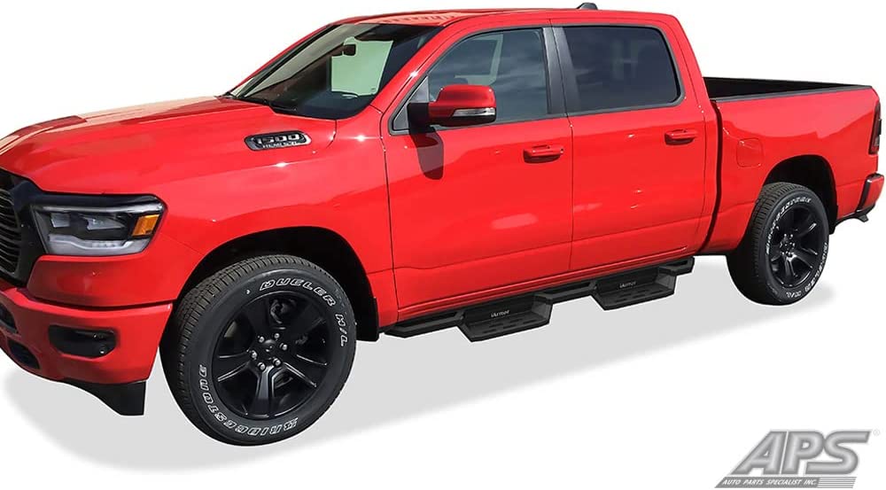 IA04NBE8B APS Drop Steps Running Boards Rocker Slider for Ram 2019 - 2 ...