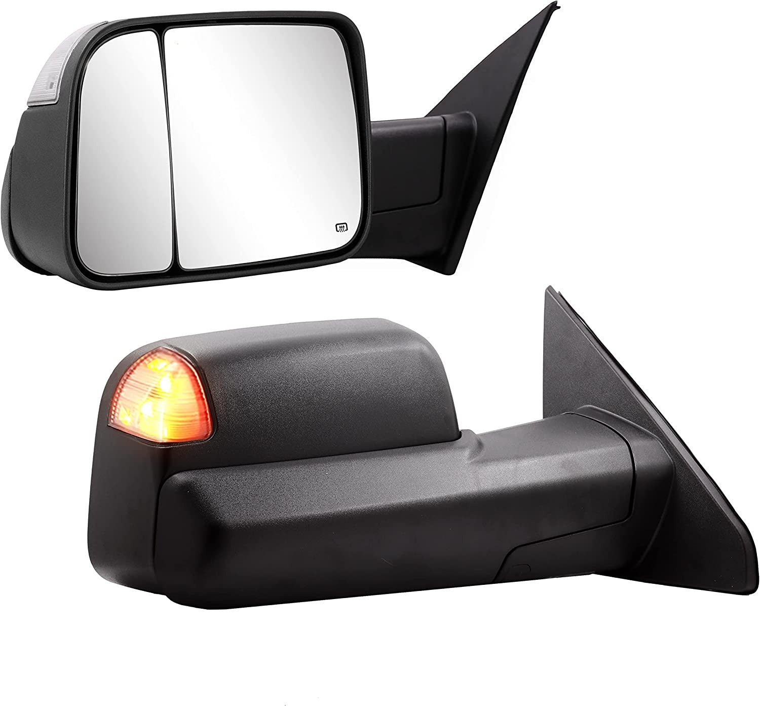 Towing Mirrors for 2019-2022 Ram 1500 - Dodge Tow Mirror with Power Gl ...