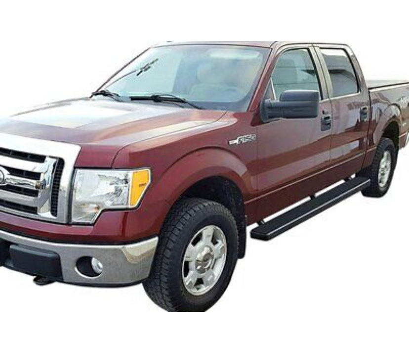 For Ford F-150 2009-2014 APG IB06EAG7B 5" iStep Cab Length Black Runni ...